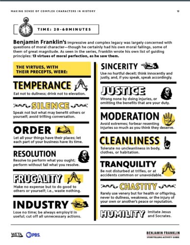 Educational Activities | Benjamin Franklin | Ken Burns | PBS